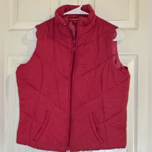 J.J. Basics | Jackets & Coats | Jj Basics Red Puffy Vest | Poshmark